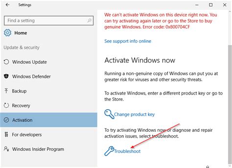 Windows Activation Troubleshooter Trong Windows 10 Build 14371