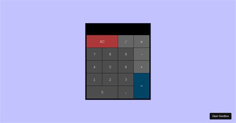 Calculator Codesandbox