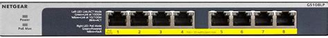 NETGEAR Port Gigabit Ethernet PoE PoE Unmanaged Switch Black GS LP NAS Best Buy