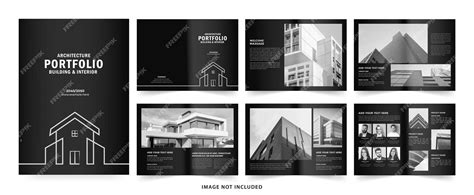 Premium Vector Architecture Or Interior Portfolio Template Design