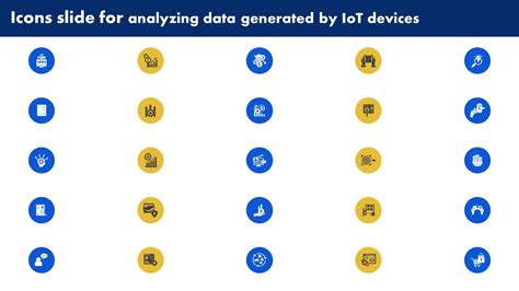 Icons Slide For Analyzing Data Generated By IoT Devices PPT Example