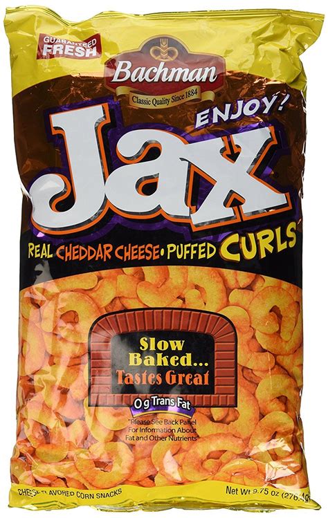 Bachman Jax Cheddar Cheese Puffed Curls 9 75 Oz Pack Of 3 Cheese Curls Cheese Puff Cheddar