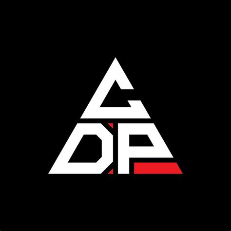 Cdp Triangle Letter Logo Design With Triangle Shape Cdp Triangle Logo Design Monogram Cdp