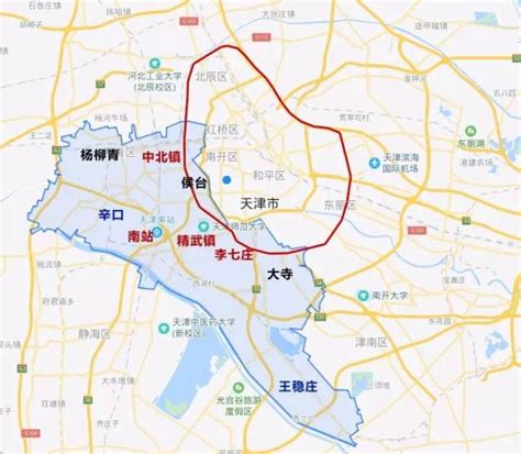天津西青区地图全图 天津西青区 天津西青区中北镇 第2页 大山谷图库