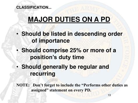 Ppt Classification And Position Mangagement Module 7 National Guard