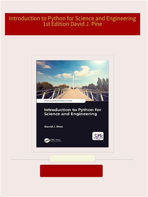 Introduction To Python For Science And Engineering 1st Edition David J Pine All Chapters