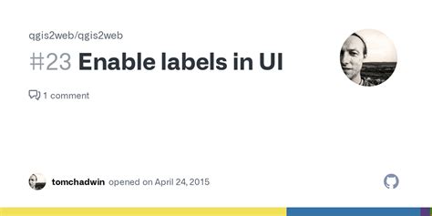 Enable Labels In Ui · Issue 23 · Qgis2webqgis2web · Github
