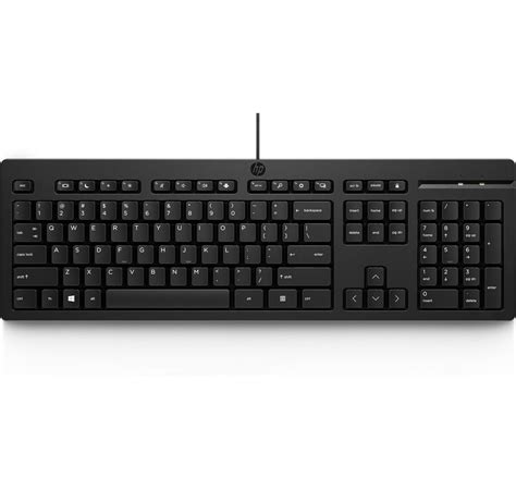 Hp 125 Wired Keyboard Qwerty Usb Plug And Play Black Comptechdirect
