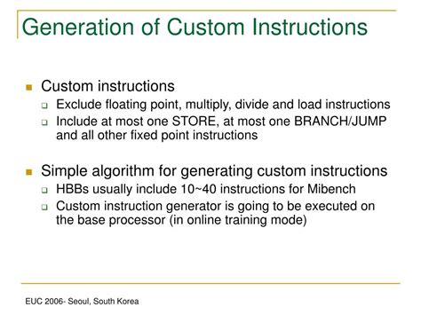 Ppt Custom Instruction Generation Using Temporal Partitioning