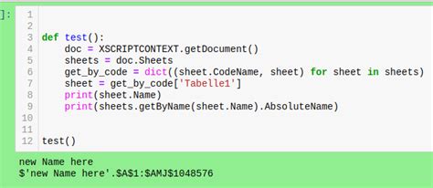 how do i refer to a sheet through codename similar in microsoft office