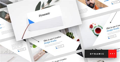 Динамический творческий Шаблон Powerpoint Шаблоны презентаций Включая презентация и колода