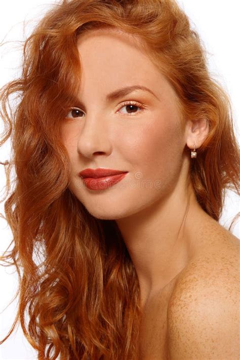 Redhead Stock Image Image Of Elegance Sensual Face