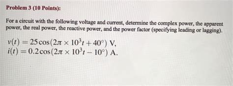 solved problem 3 10 points for a circuit with the