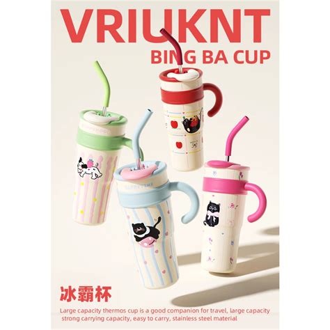 🔥ไฟมาก ที่สุด🔥1200ml แก้วน้ำล ายการ์ตูนน่ ารักน่ารักรูปร่างดีไซน์ทัน