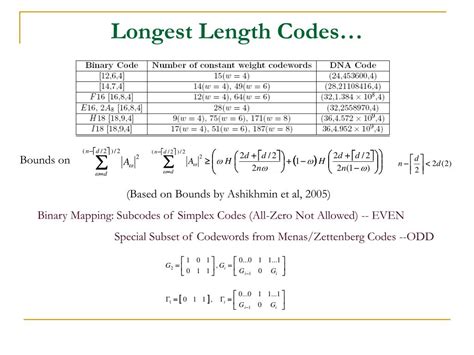 Ppt Coding For Dna Computing Combinatorial And Biophysical Aspects