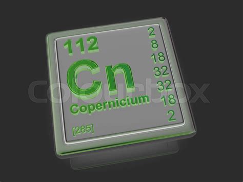 Copernicium Chemical Element Stock Image Colourbox