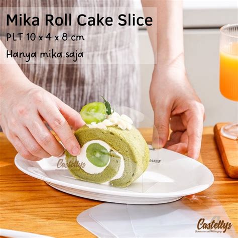 Jual Mika Plastik Roll Cake Slice Bolu Gulung Pembatas Cake Potong Sando Shopee Indonesia