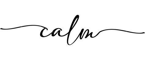 Premium Vector Calm Phrase Continuous One Line Calligraphy