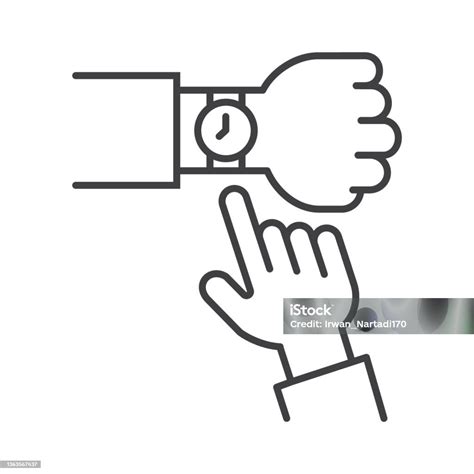 시간을 보여주는 시계와 사업가는 시간에 시간을 확인합니다 벡터 아이콘 템플릿 개념에 대한 스톡 벡터 아트 및 기타 이미지 개념 개념과 주제 검사 보기 Istock