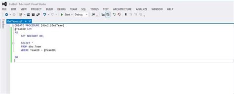 Add A Stored Procedure In SSDT