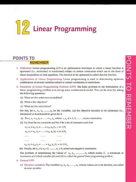 Class 12 Math Question Bank Ch 12 Lpp Pdf