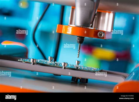 PCB Processing On CNC Machine Stock Photo Alamy