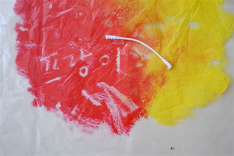 20개월 엄마표 미술놀이 지퍼백 물감놀이 네이버 블로그