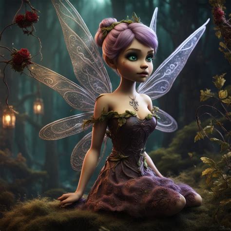 Tinkerbell Living Dead Doll Hybrid Ai Generated Artwork Nightcafe