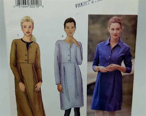 Fast And Easy Butterick Sewing Pattern Misses Dress Regular And