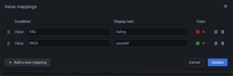 Value Mapping Doesnt Work Dashboards Grafana Labs Community Forums
