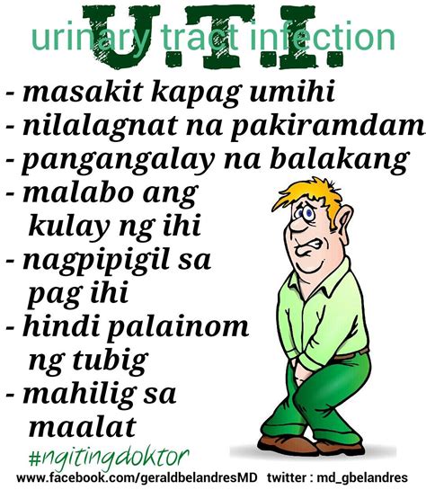 Salamat Dok Mga Sintomas Ng Urinary Tract Infection