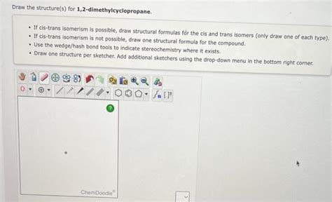 [solved] Draw The Structure S For 1 2 Dimethylcyclopropa
