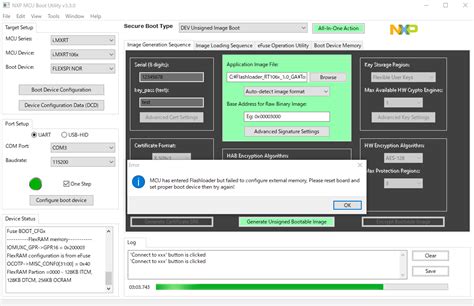 Solved Mimxrt1060 Evk Failed To Initialize Flash Driver Mimxrt1060