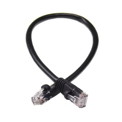 NTW Cat E Snagless Unshielded UTP Network Patch Cable Black