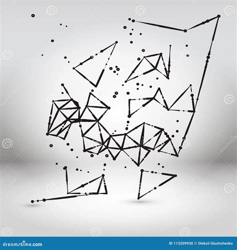Abstract Geometric Polygonal Shape Technology Vector Science