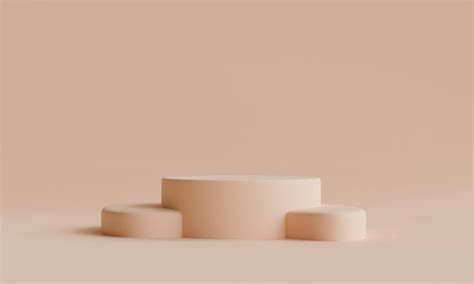 최소한의 제품 배경 배경 포디움 디스플레이 제품 프레젠테이션 3d 일러스트 프리미엄 사진