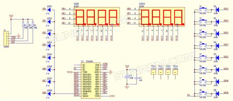 8x Led Display Keys Leds Module Tm1638 4584 Sunrom Electronics