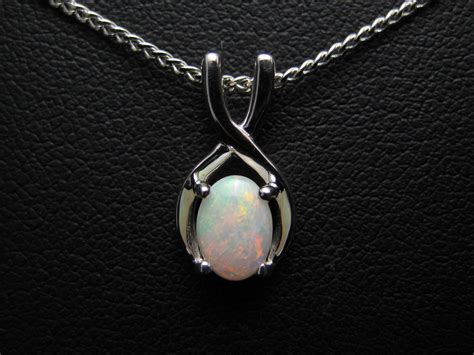 Madi White Opal Pendant