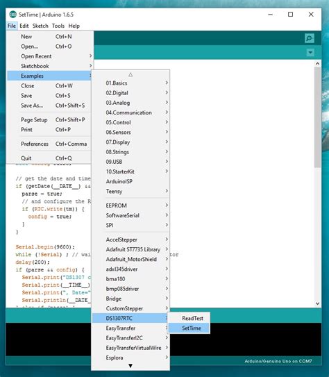 simple guide to setting time on a ds3231 ds3107 ds1337 real time clock with arduino uno trybotics