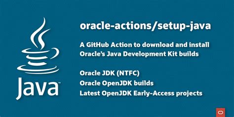 introducing the `oracle actions setup java` github action inside java