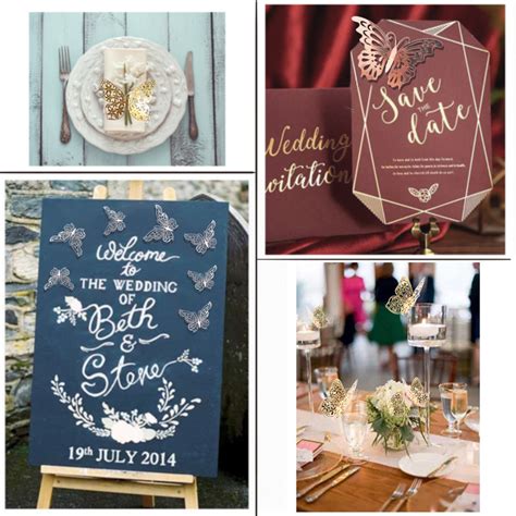 Badu Bg 12 бр 3d хартиени пеперуди Покрития за торта за рожден ден Кухи повърхнини за торта за