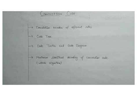 Convolution Code Notes Convolotion Code Convolution Encoder Of Different Rates Code Tree