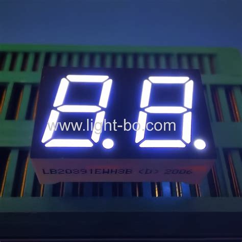 Ultra White Inch Dual Digit Segment LED Display Common Cathode For Instrument Panel