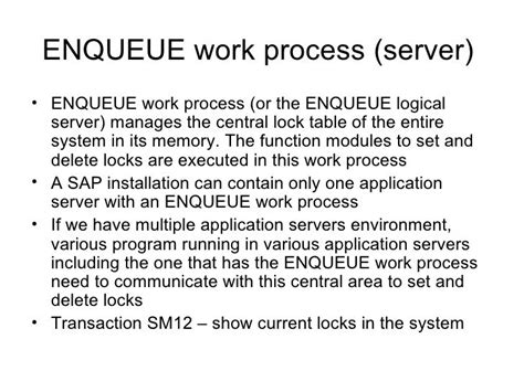 Sap Abap Lock Concept And Enqueue