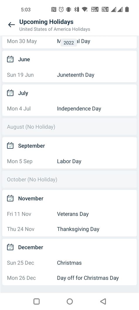 How To View Holiday Calendar On Freshteam Mobile App Freshteam Support