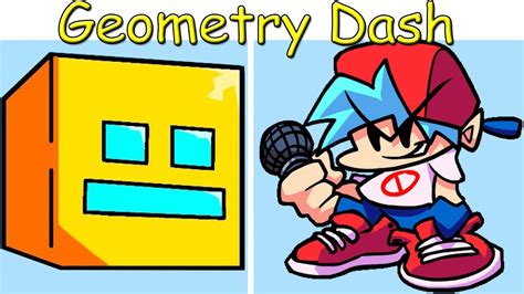 Friday Night Funkin VS Geometry Dash FNF MOD HARD YouTube