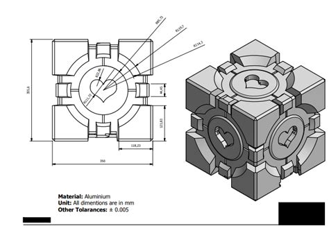 Inventor D CAD Drawing Of A Cube With Shape Punched Thousands Of Free AutoCAD Drawings