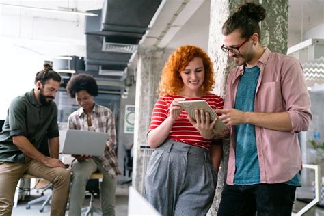 Programmers Cooperating At It Company Developing Apps People Business