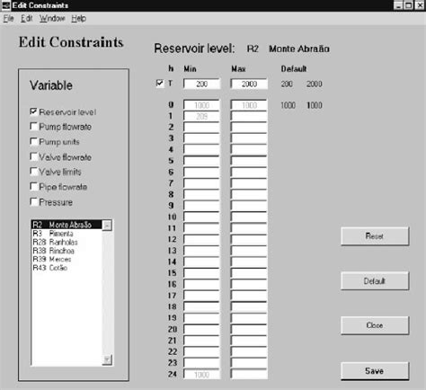 Edit Constraints Window Download Scientific Diagram