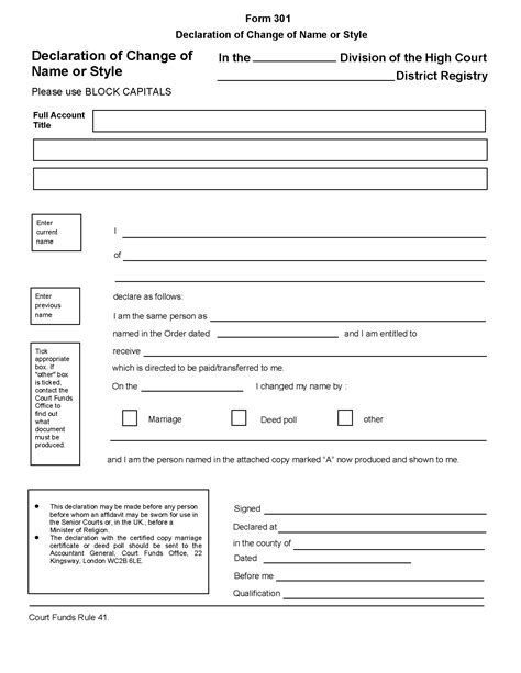 United Kingdom Statutory Declaration Of Name Change MegaDox Com